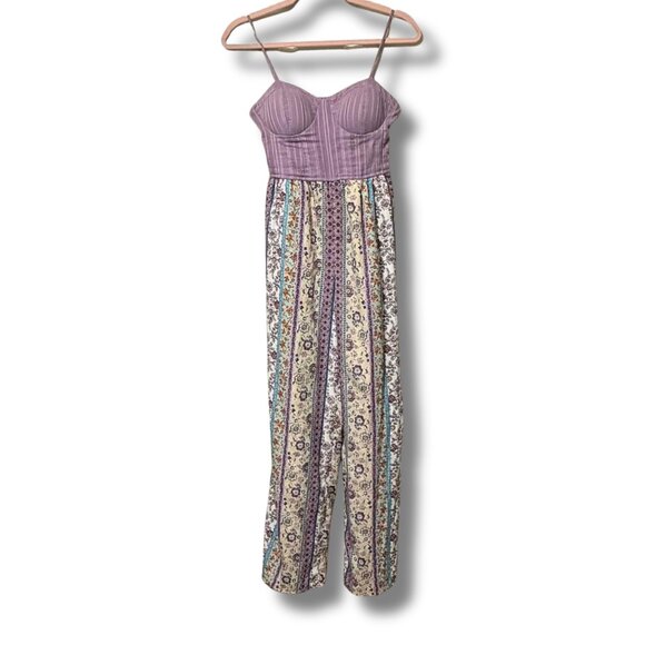 Bog Collective | Pants & Jumpsuits | Bog Collective Strappy Boho Floral ...